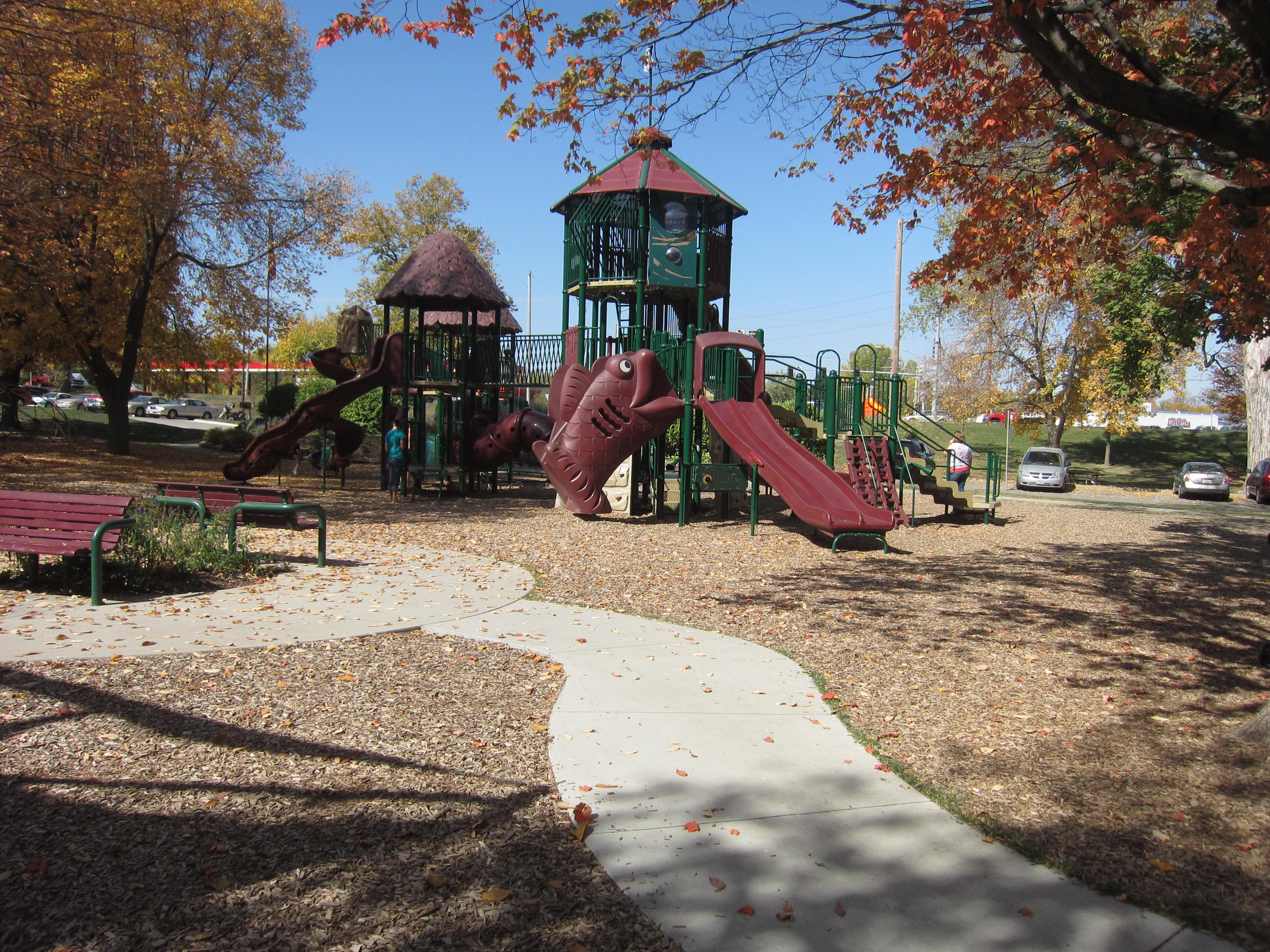 Thomas Park – Mountain Biking Trails – Marion, Iowa – Two Knobby Tires